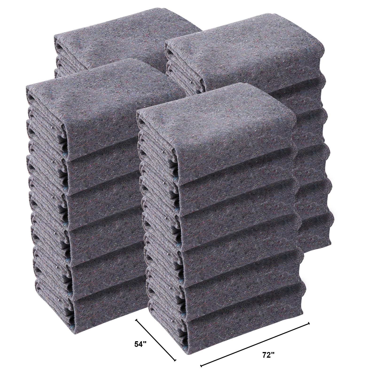 Mophorn Moving Blankets 72" x 54" 21 lbs/dz Weight 24 Packs ...