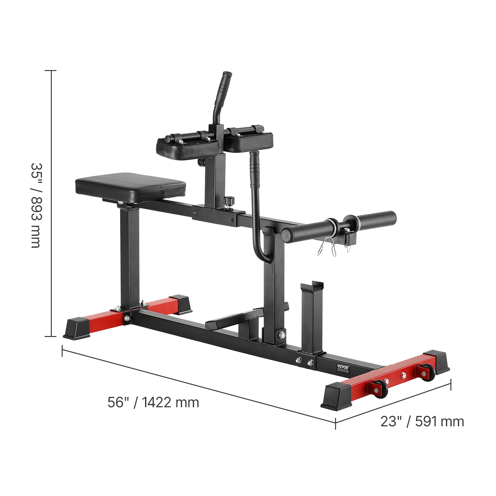 VEVOR sitzende Wadenmaschine Wedentrainer mit 200 kg Tragkraft für ...