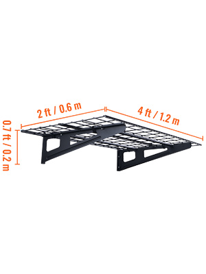 VEVOR Garage Storage Shelving, 2 Pack, 4 x 2 ft Heavy Duty Garage ...
