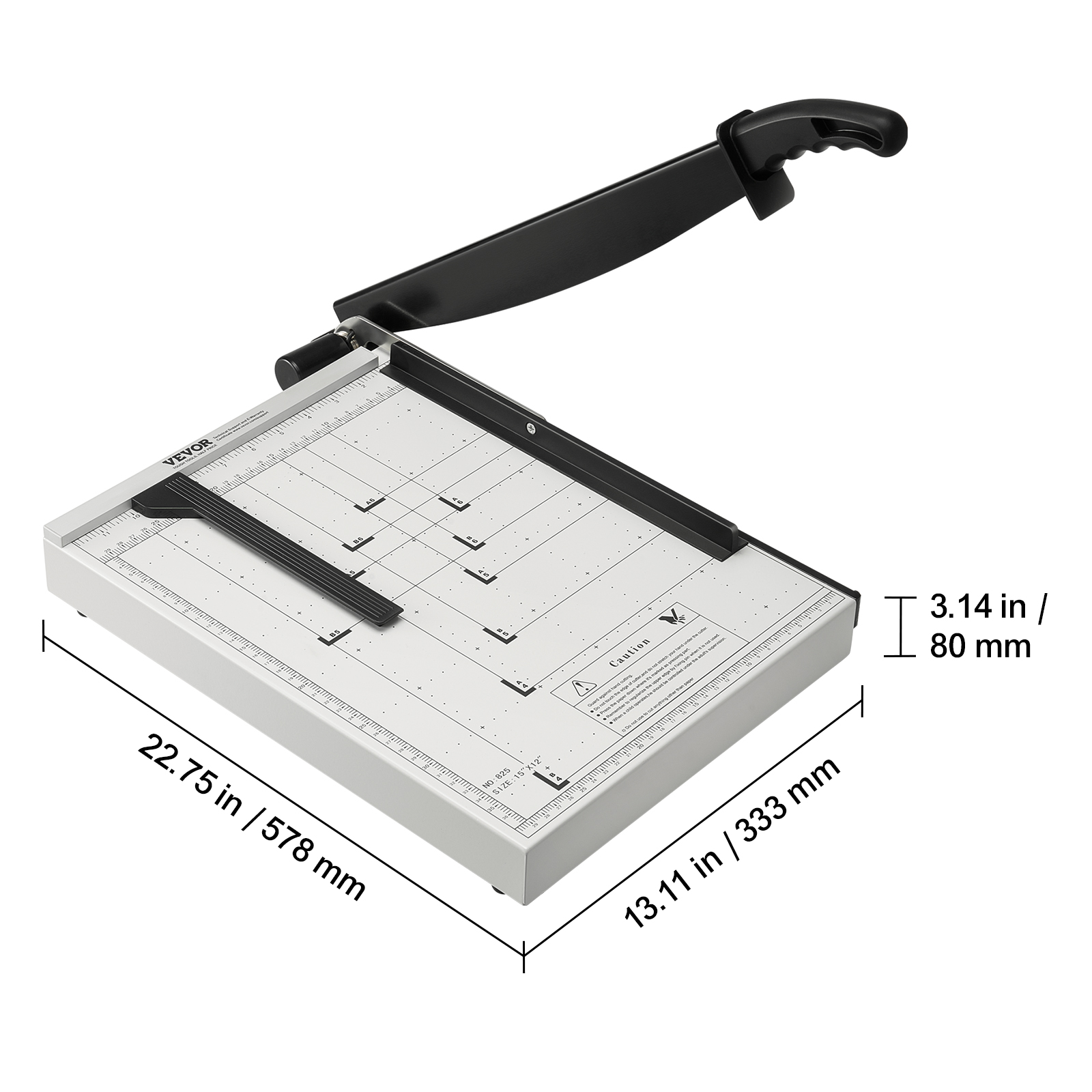VEVOR Paper Cutter, Guillotine Trimmer, 15" Cut Length, 16 Sheets ...