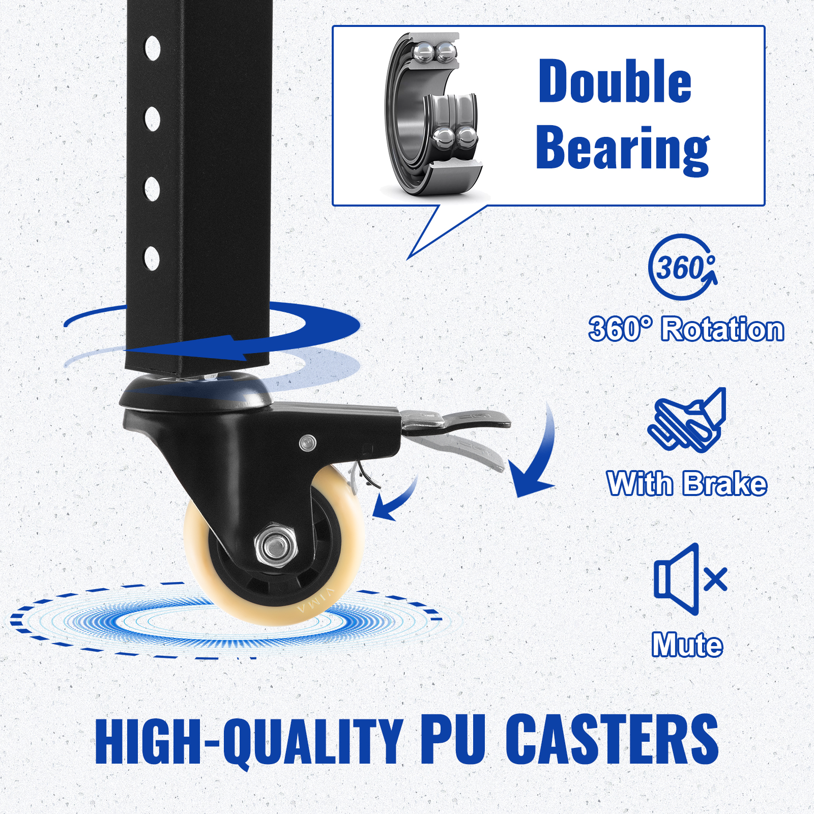 VEVOR Etabli Garage Atelier 122x61x104 cm Table de Travail Hauteur Reglable 79-104 cm, Etabli ...