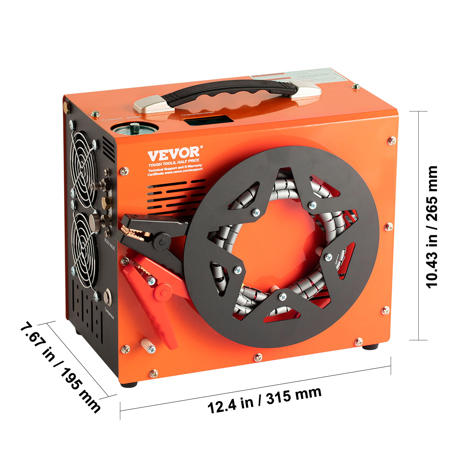 VEVOR Compresseur deAir PCP Portable 30 MPa avec Convertisseur Integre ...