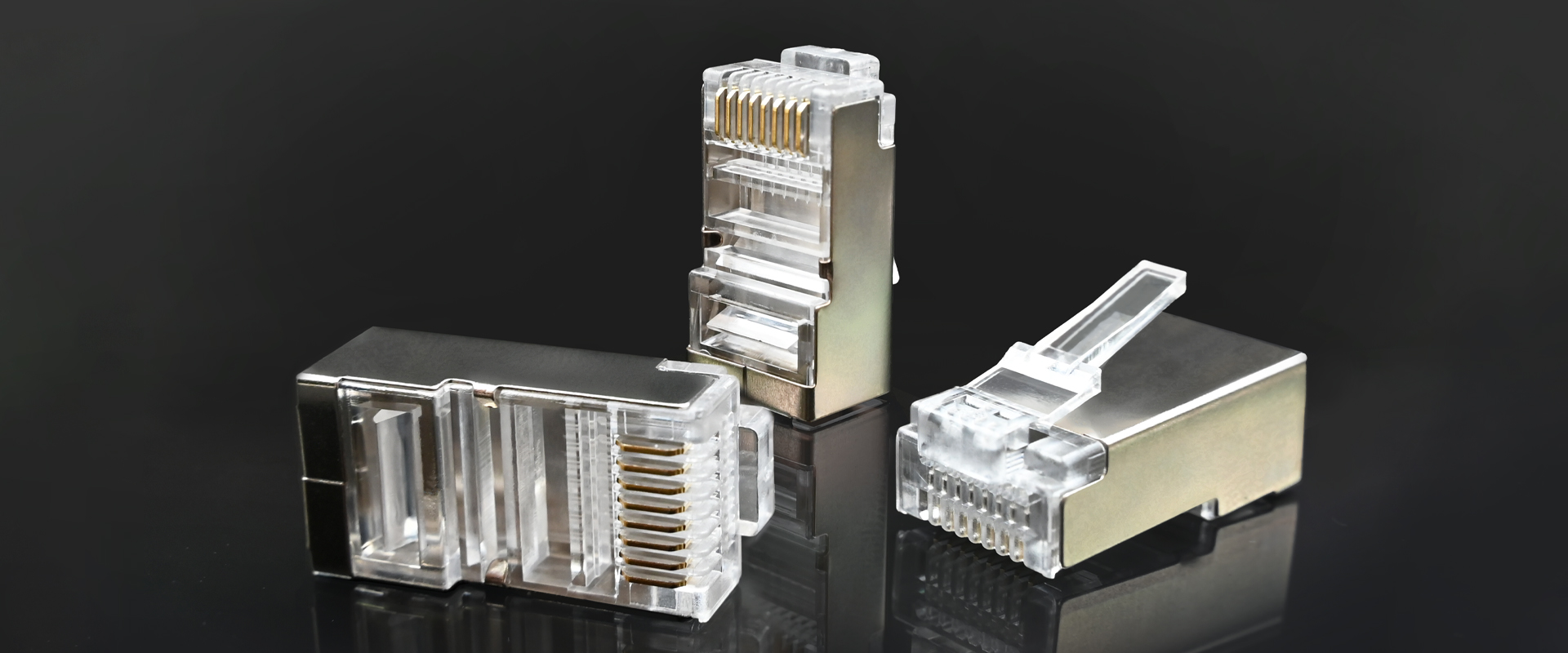 Connecteur modulaire RJ45 Qoltec CAT5e FTP Contacts plaqués or 100 pièces