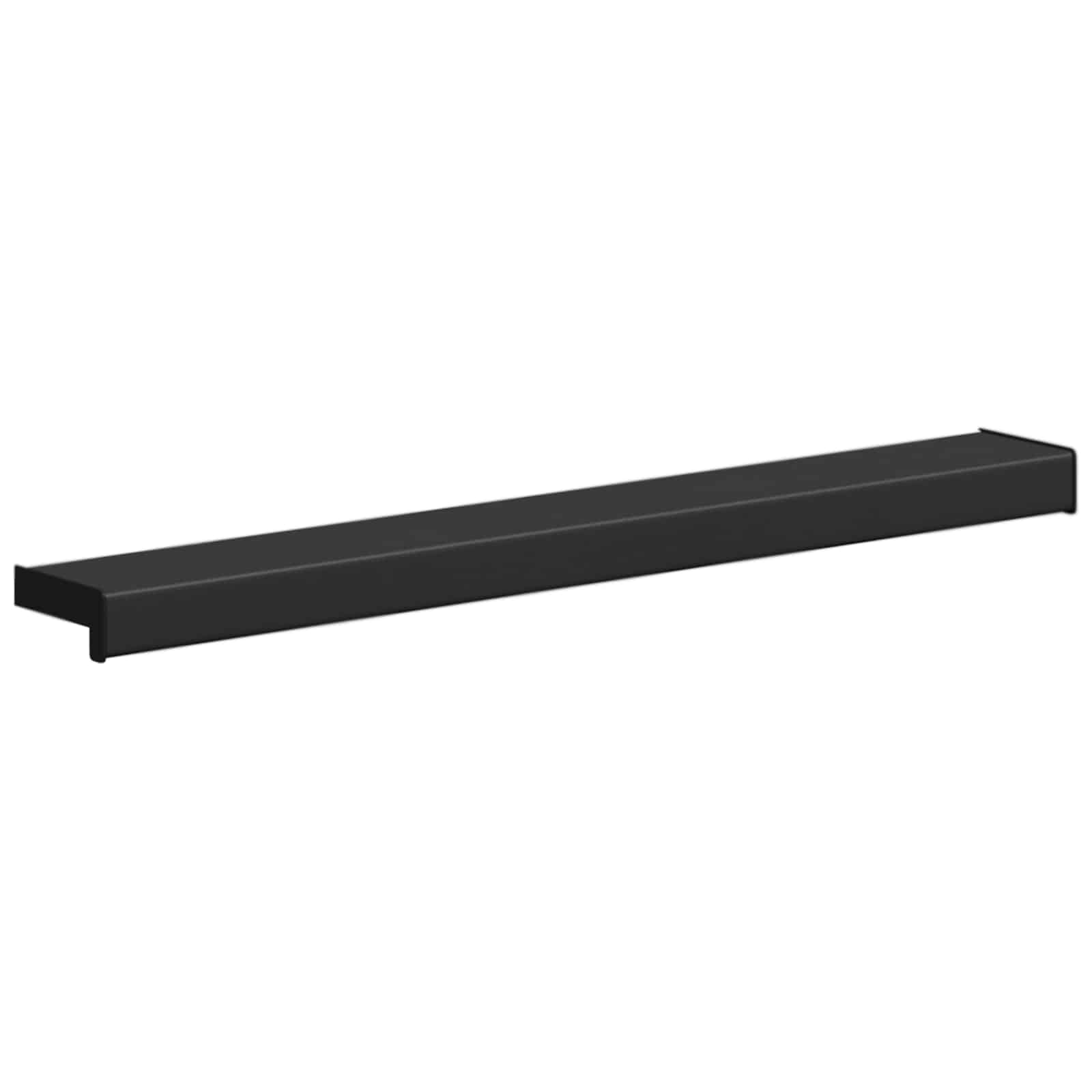 Window Sill Black with wood grain 60 x 10 x 4.5 cm PVC vidaXL