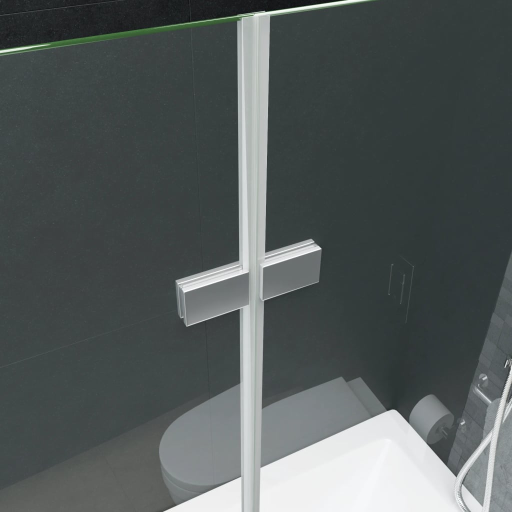vidaXL Doppelte Faltbare Duschkabine ESG 120 x 68 x 130 cm