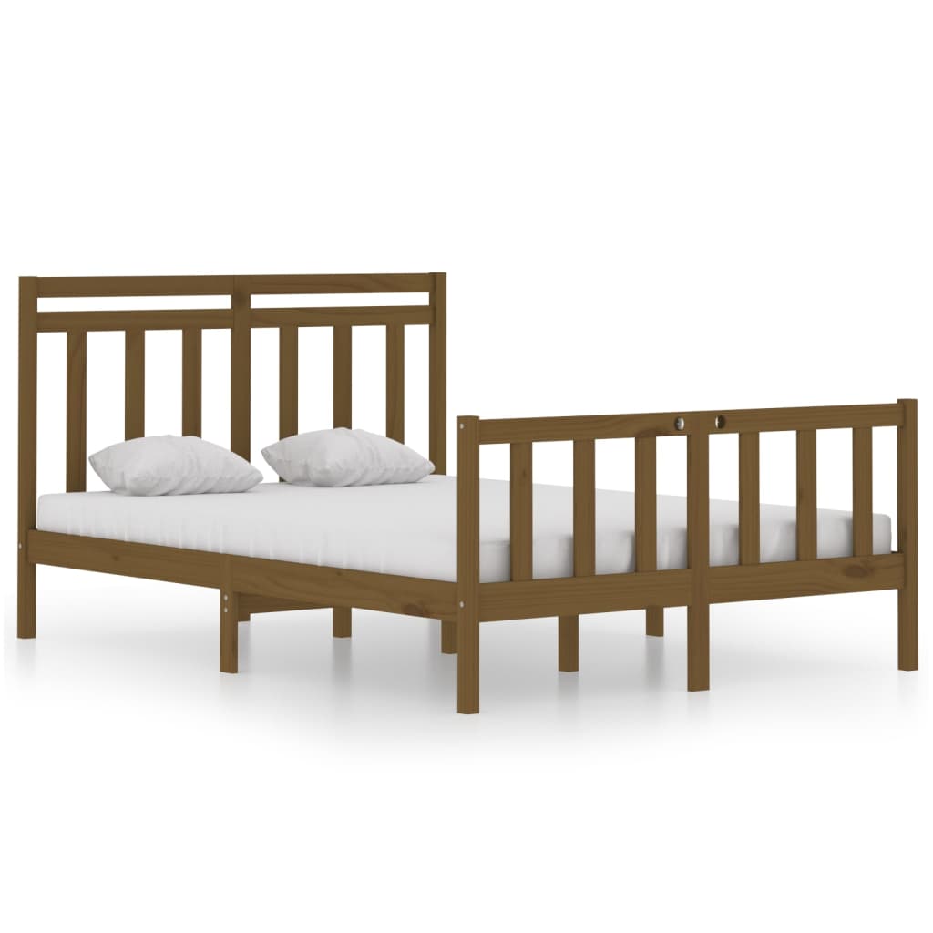 Letto Matrimoniale Moderno Struttura Letto Giroletto Miele in Legno ...