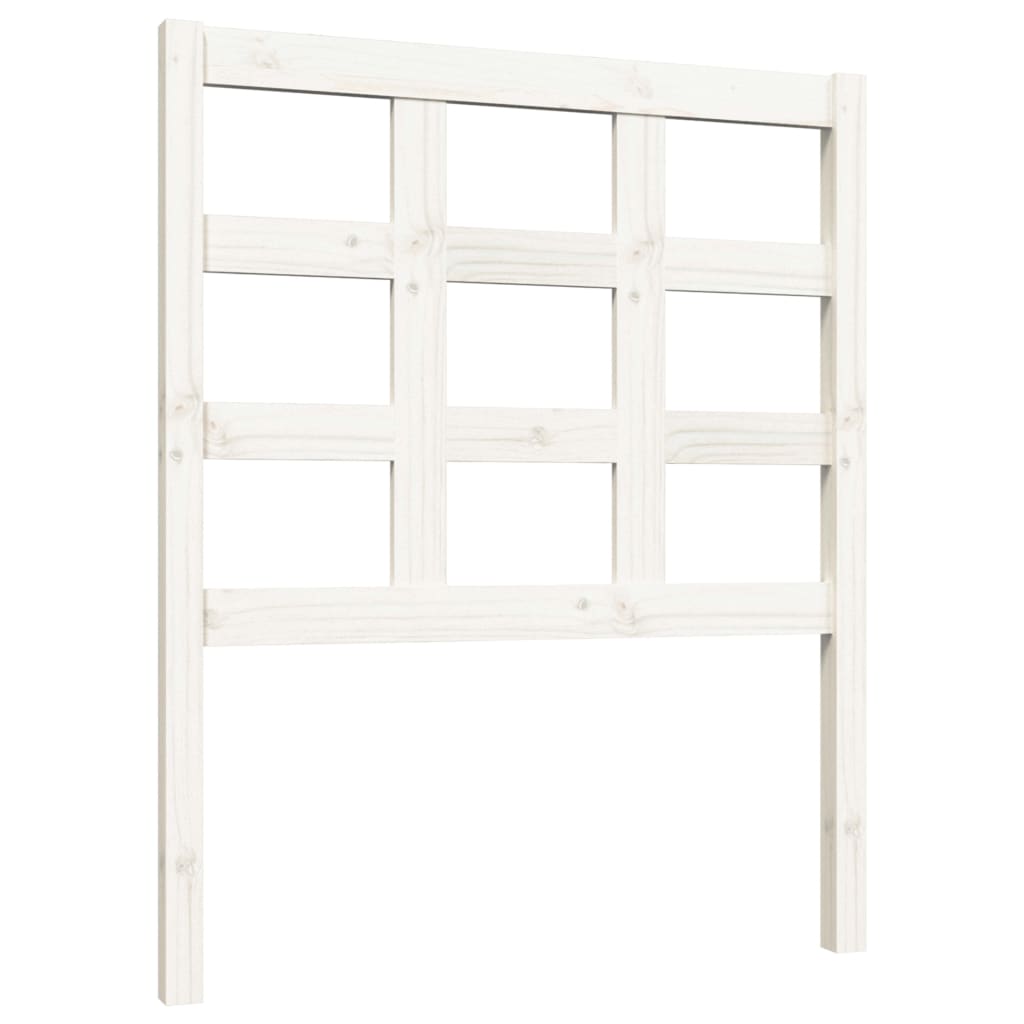 Testiera Moderna Testiera per Letto Bianca 80,5x4x100 cm Legno Massello ...