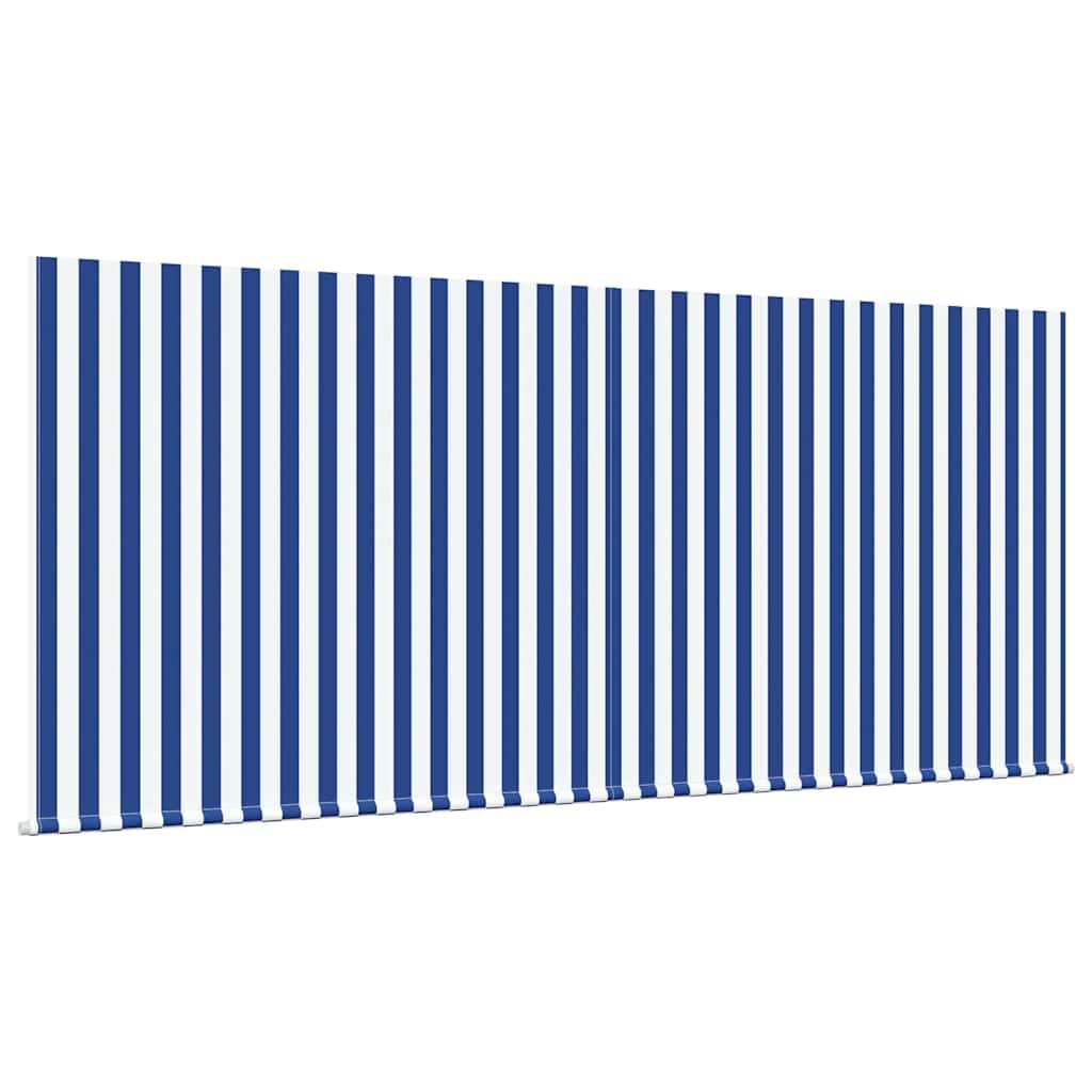 Retractable Awning Retractable Blue and White 300 x 200 cm vidaXL