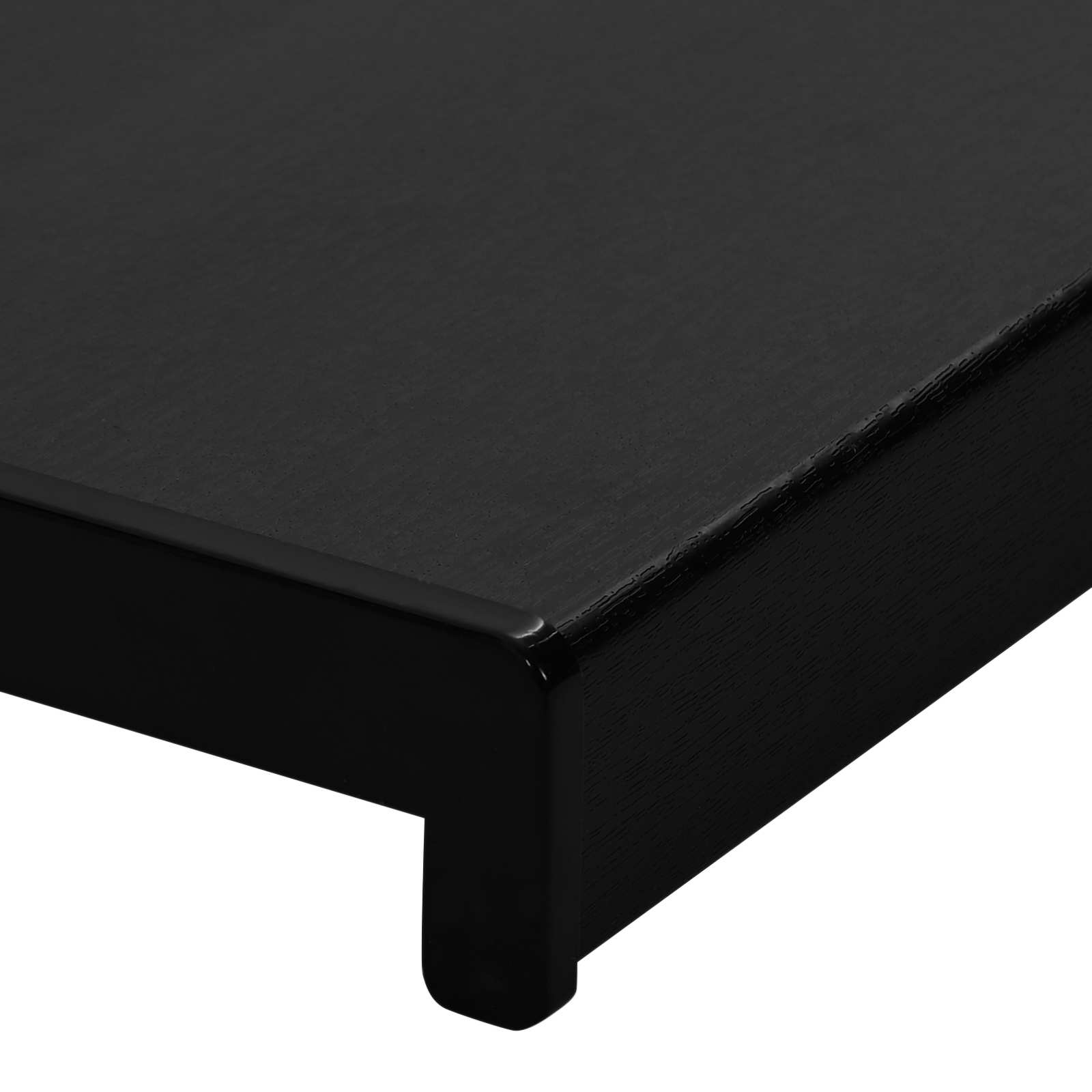 Window Sill Black with wood grain 60 x 10 x 4.5 cm PVC vidaXL