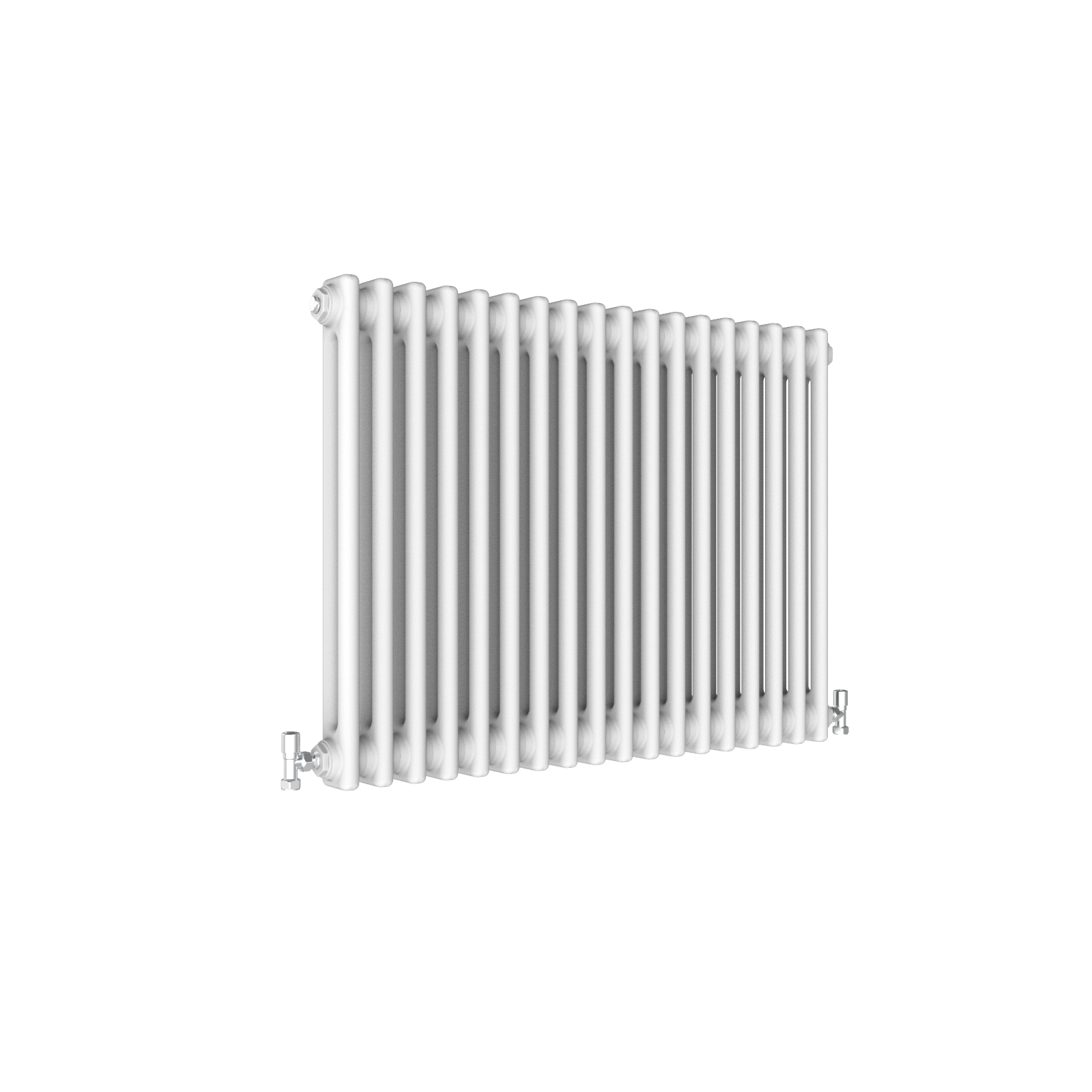 Traditional Cast Iron Style Radiator Horizontal 2 Column White 600x830mm
