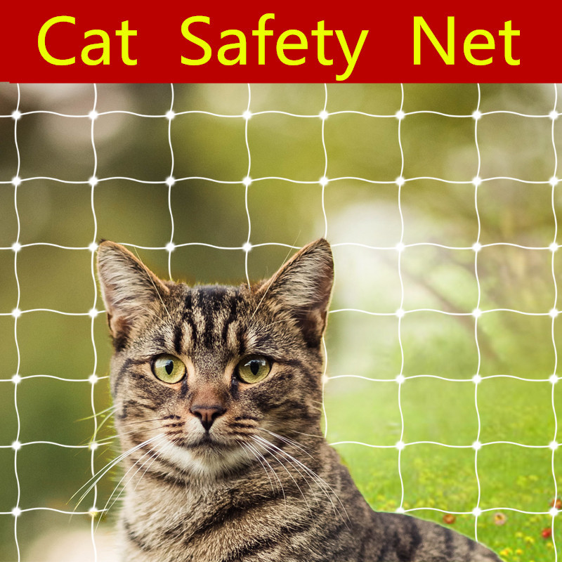 Cat Protection Net No Drilling Transparent Cat Safety Nets. Hooks, Pegs ...