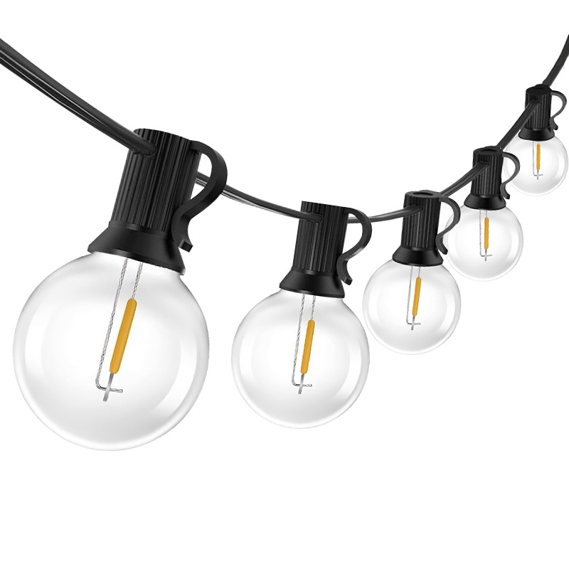 30M Outdoor String Lights, 50+2 Bulbs, Shatterproof Waterproof ...