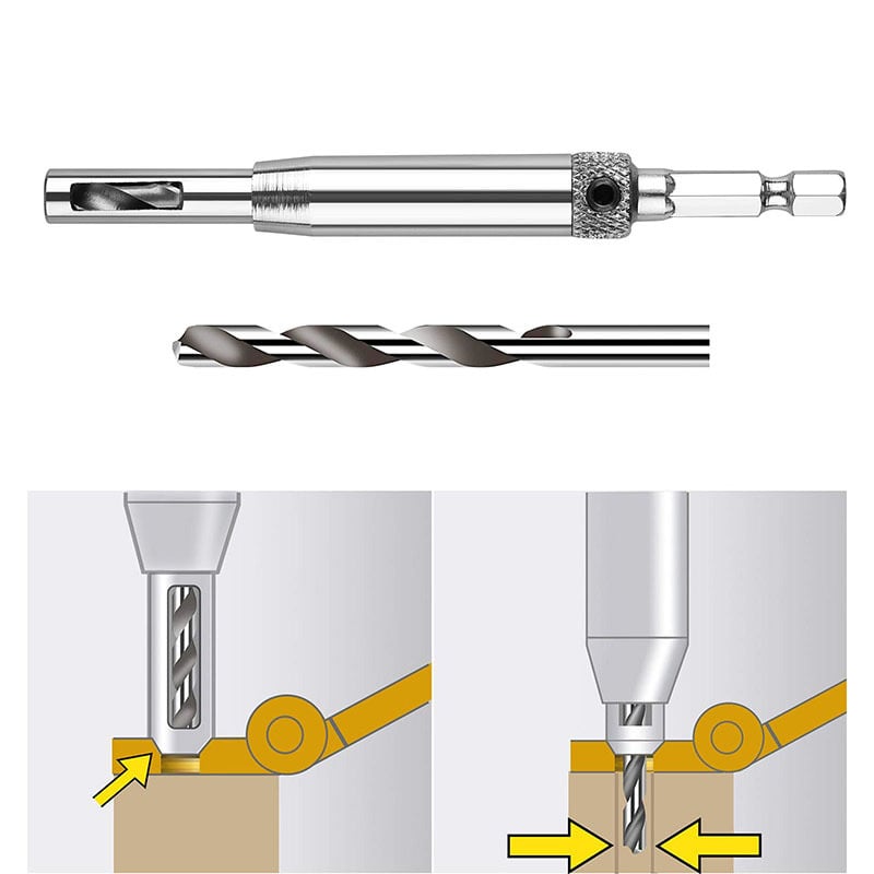 Self centring drill bit store
