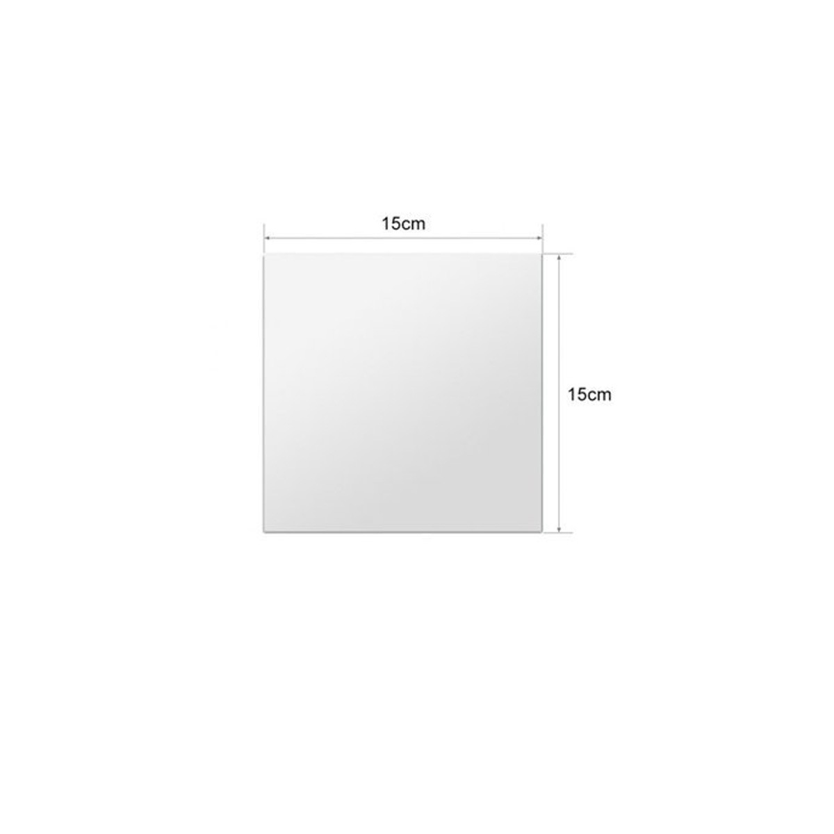 Wall Mirror,10pcs Mirror Wall Sticker 15x15cm Removable Decorative ...