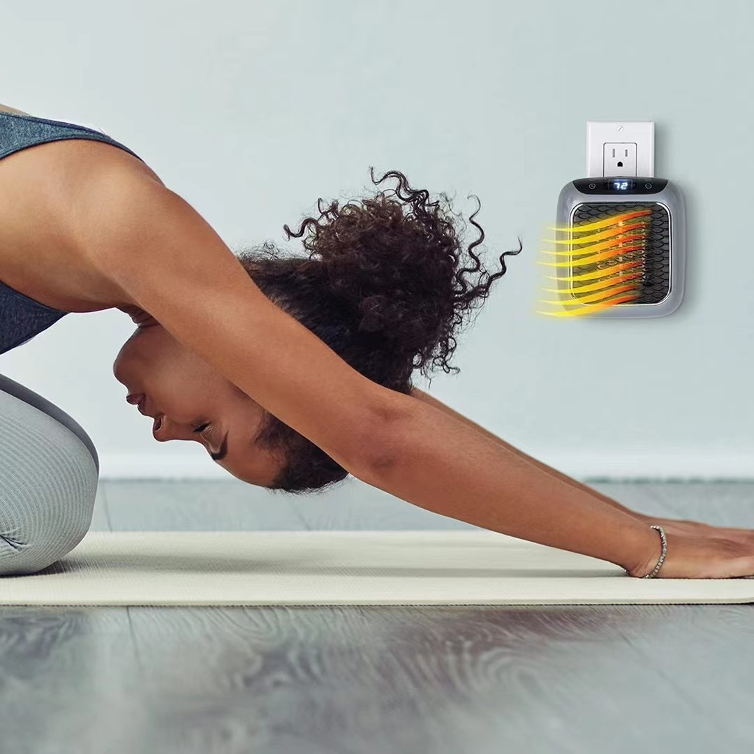 Mini radiateur soufflant en céramique avec télécommande, 800 W, économe en énergie, chauffage ...