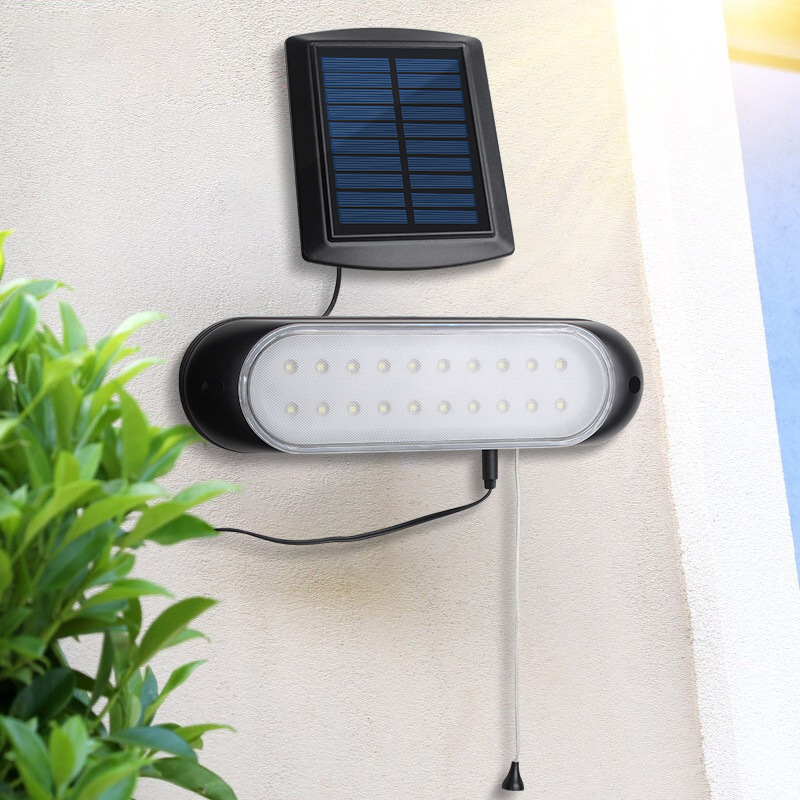 Solar Hanging Light Indoor Outdoor IP65 Waterproof 20LED Solar Lean-to ...