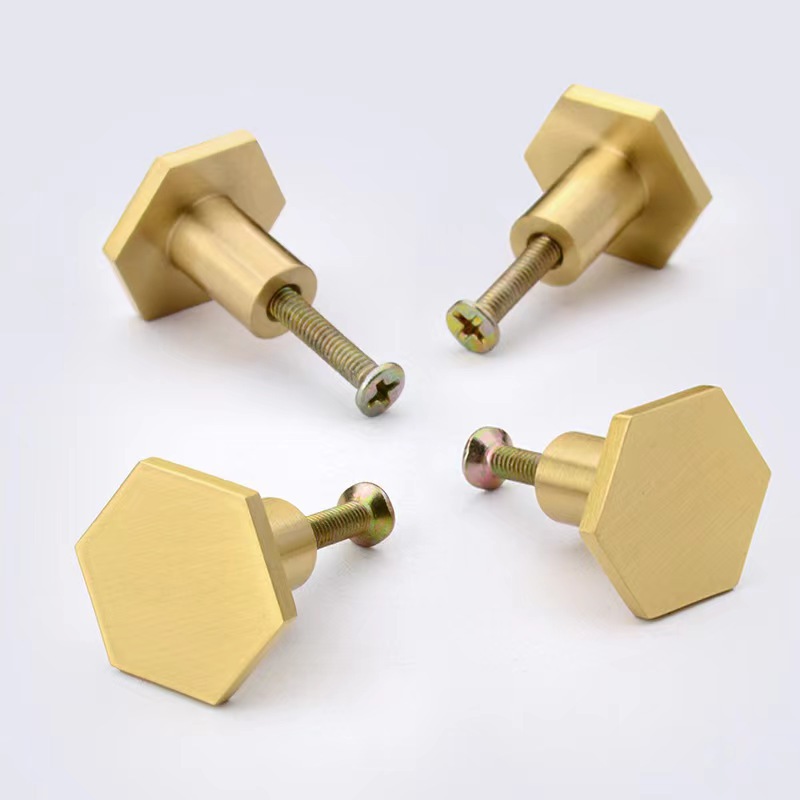 Confezione da 10, pomelli per mobili in ottone spazzolato, pomelli per ...