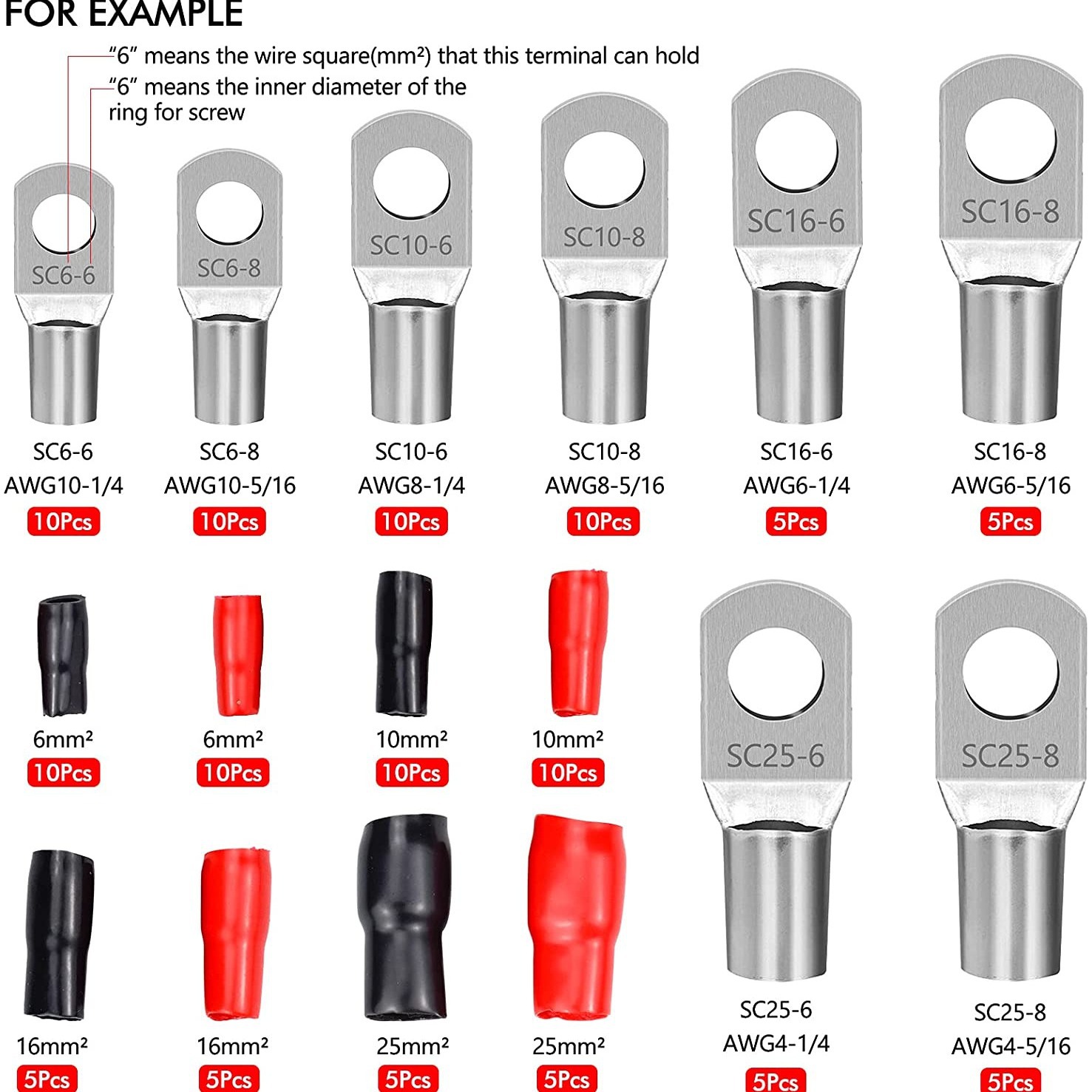 Lot de 120 cosses de câble pratiques faciles à utiliser et efficaces ...