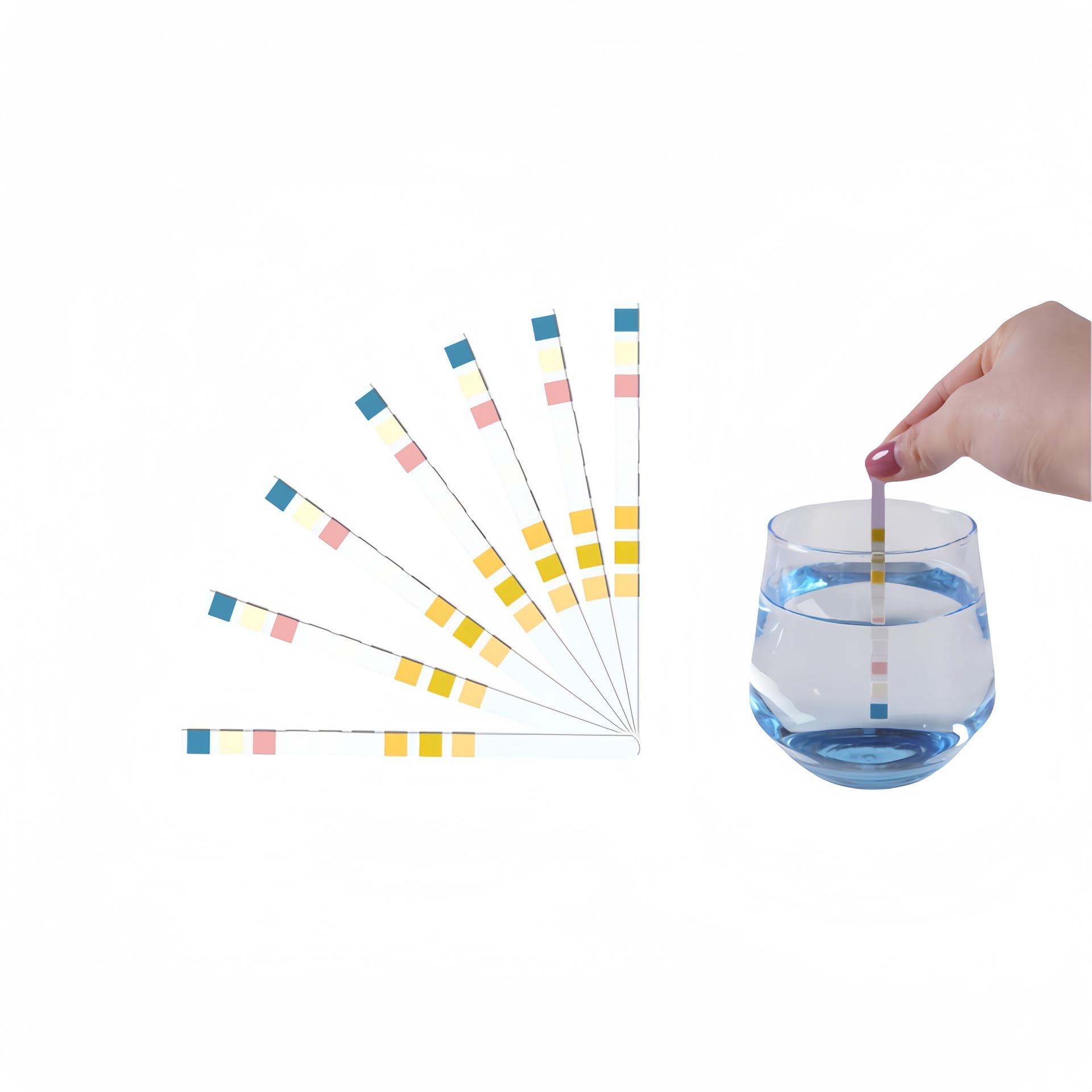 50Pcs 9 in 1 Drinking Water Test Strips, pH Test Strips for Pool and ...