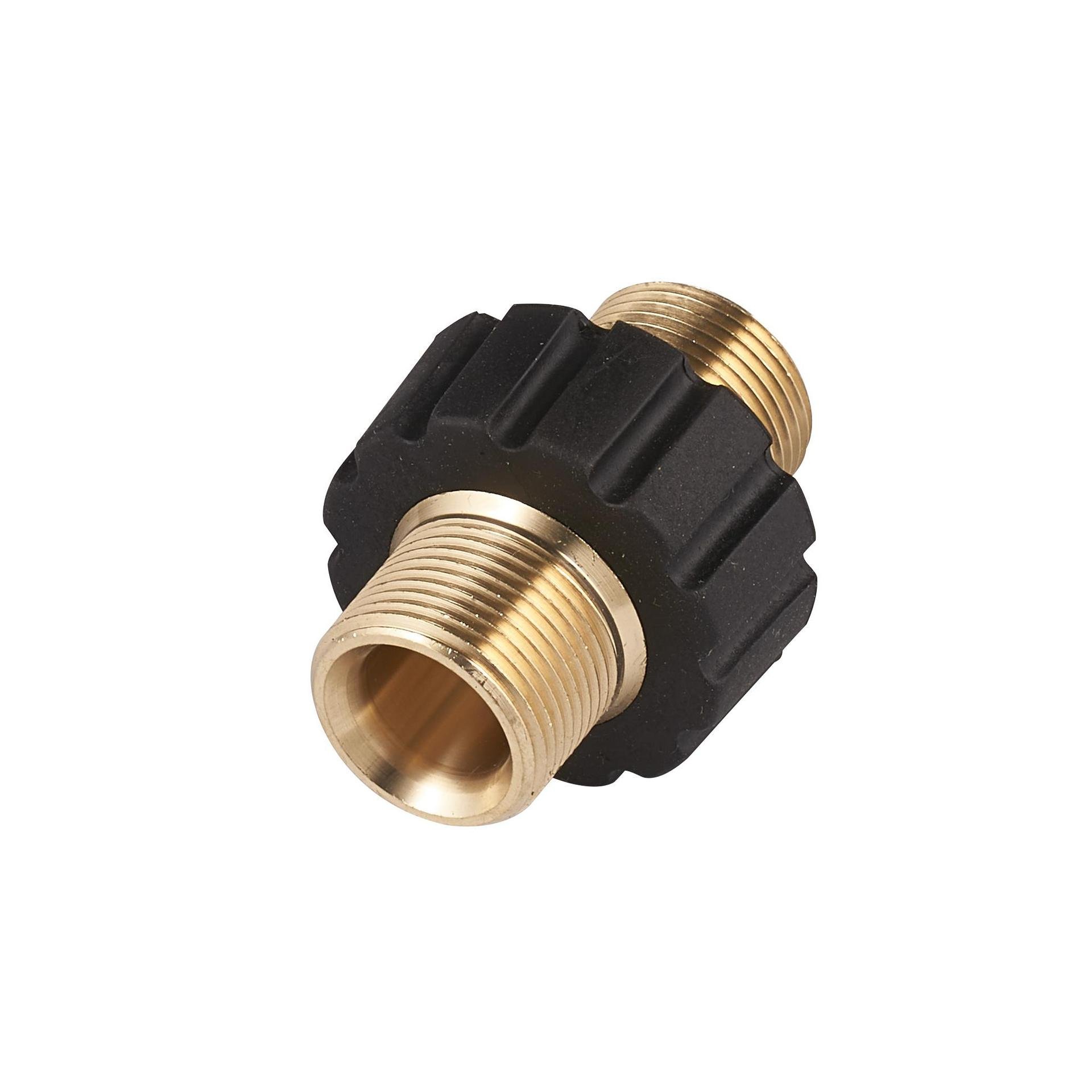 Raccord Rapide de Tuyau, Adaptateur pour Nettoyeur Haute Pression à Double Mâle M22 x 1,5 ...