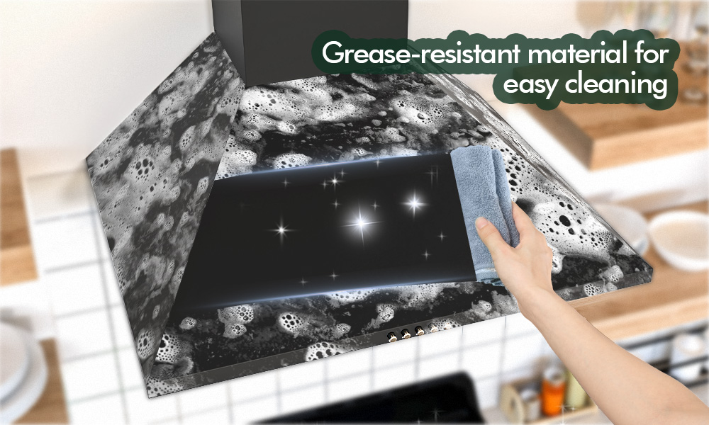FIREGAS Black 60 cm Chimney Cooker Hood with Brushless Motor, Extractor ...