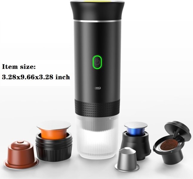 Machine à café, cafetière portable pour les voyages, machine à café ...