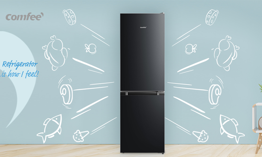 Réfrigérateur Combiné Congélateur en Bas - COMFEE - RCB169DK3 - Low Frost - 174L (115+59) - 38 ...