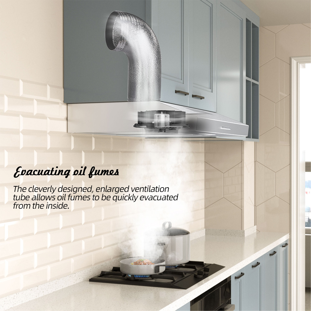FIREGAS 60cm Visor Cooker Hood Undercabinet Hoods Stainless Steel Wall ...