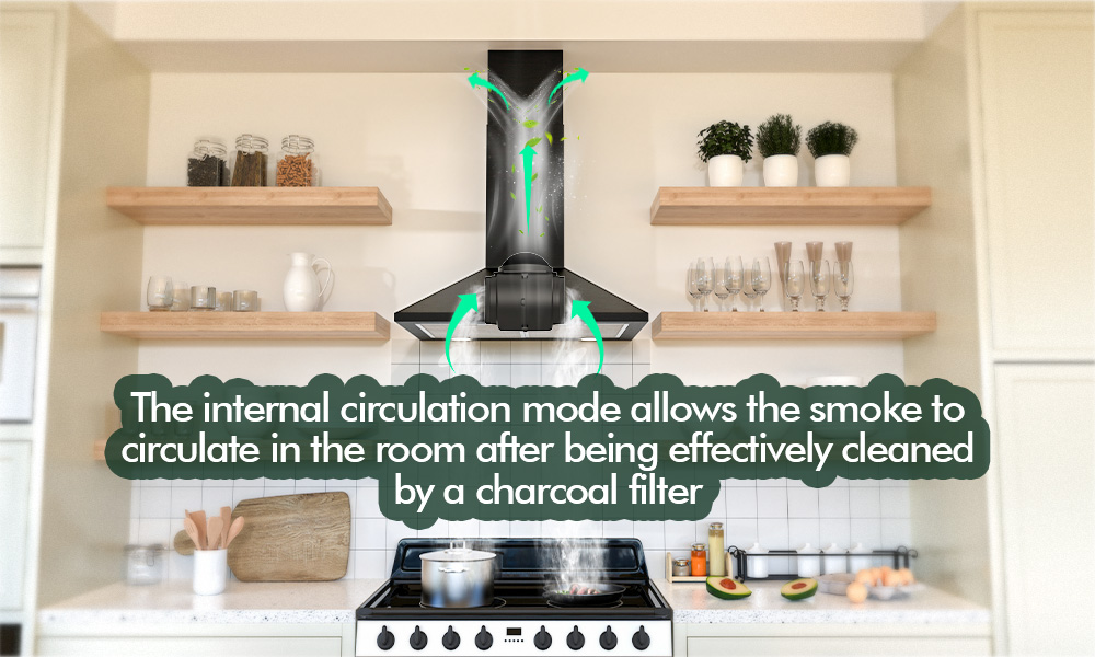 FIREGAS Black 60 cm Chimney Cooker Hood with Brushless Motor, Extractor ...