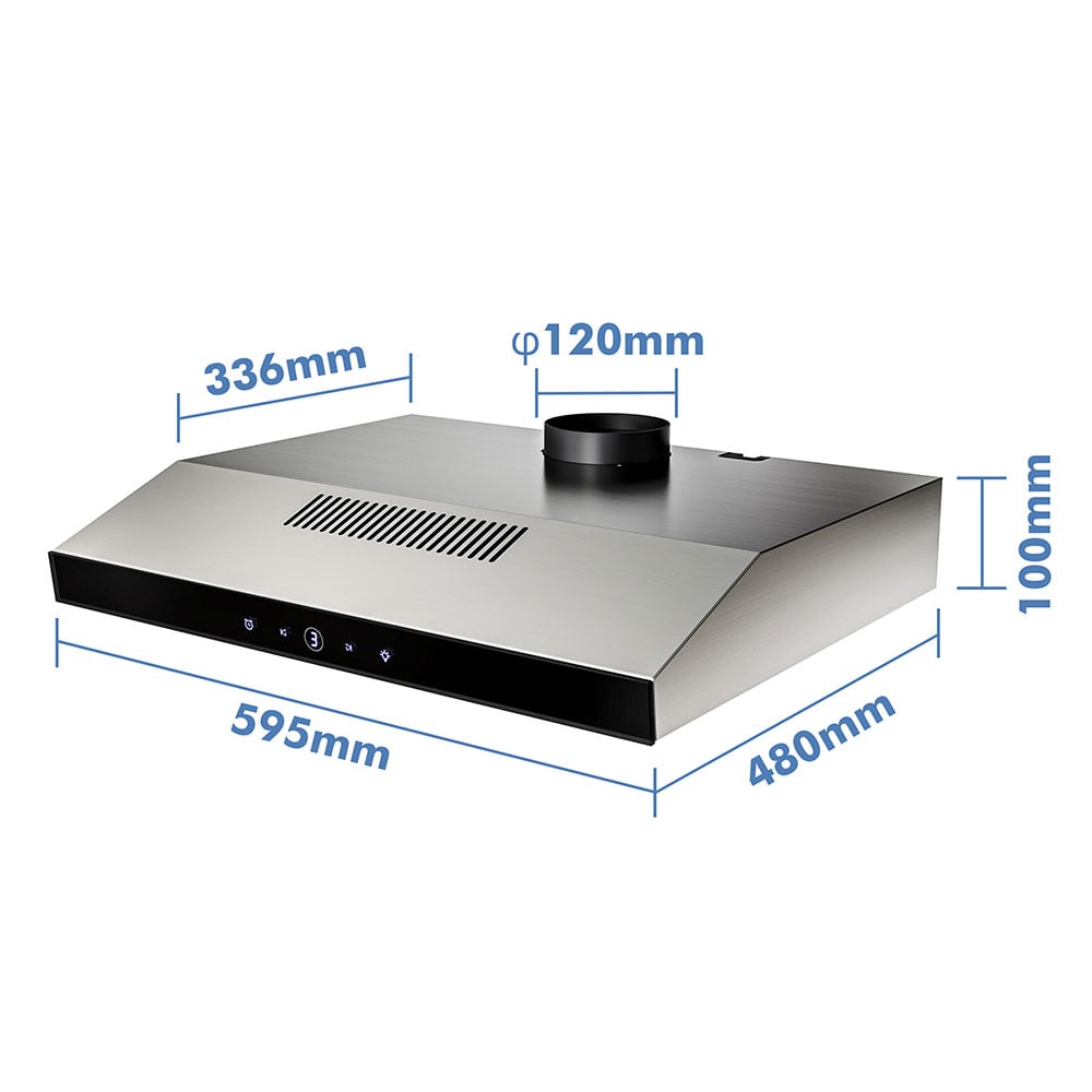FIREGAS Under Cabinet Extractor Hood 60 cm, Extraction and ...