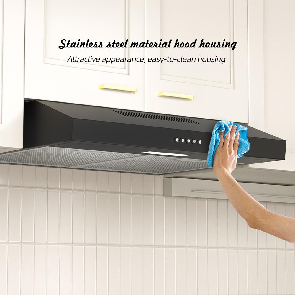 FIREGAS 60cm Visor Cooker Hood LED Extractor Hood Under Cabinet Hood ...