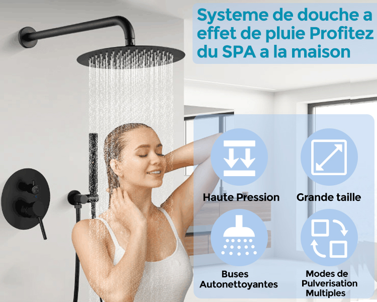 Ensemble de Douche Encastrable, SDLOGAL Systèmes de Douche avec Pomme ...
