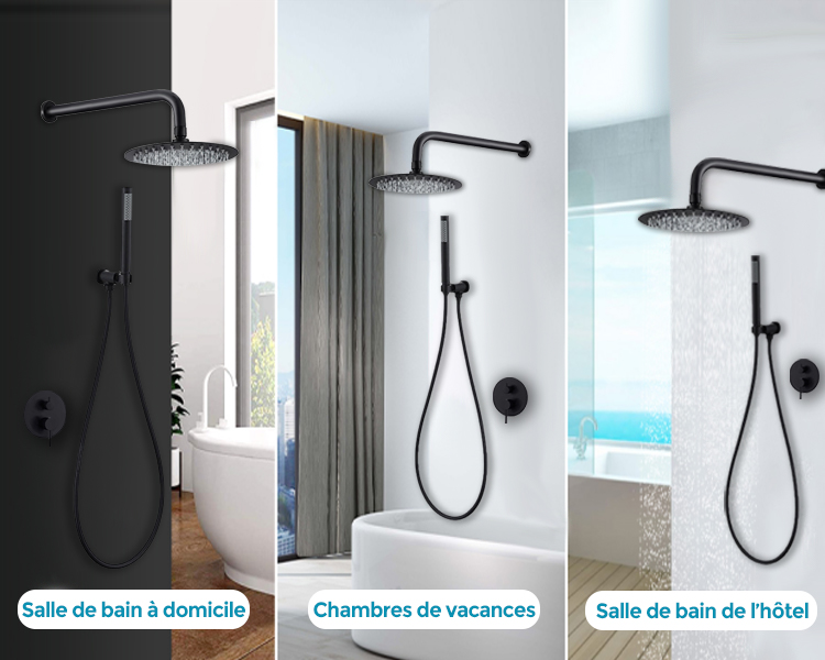 Ensemble de Douche Encastrable, SDLOGAL Systèmes de Douche avec Pomme ...