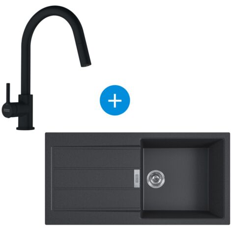 Kitchen & Bar Taps FRANKE LINA XL Onyx Kitchen Tap Single Lever -115. ...