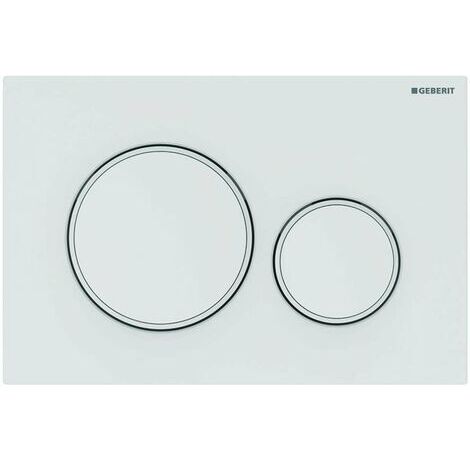 Geberit Sigma20 - Placa de accionamiento de 2 botones, blanco mate ...