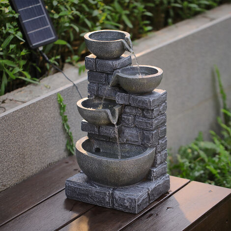 Natural Slate LED Electric Powered Fountain Waterfall