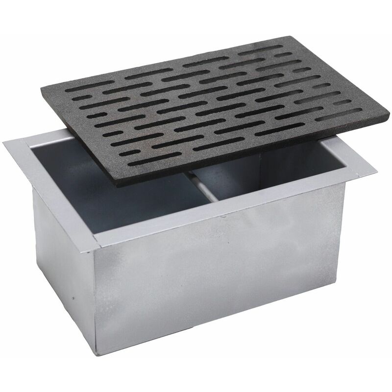 Griglia In Ghisa 25X30 Cm Per Camino Con Cassetto Raccogli Cenere ...