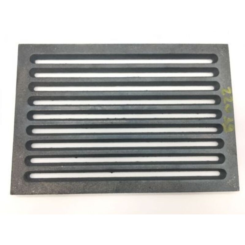 griglia in ghisa 25x30 cm per camino con cassetto | Griglia in ghisa ...