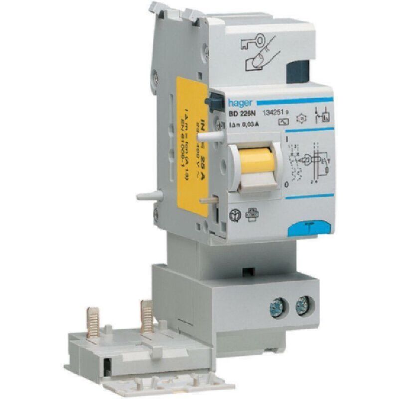Blocco Differenziale Dda202 2P 63A 30Ma Tipo A 2 Moduli B427956 - Abb | ABB | US