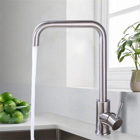 Single lever kitchen taps
