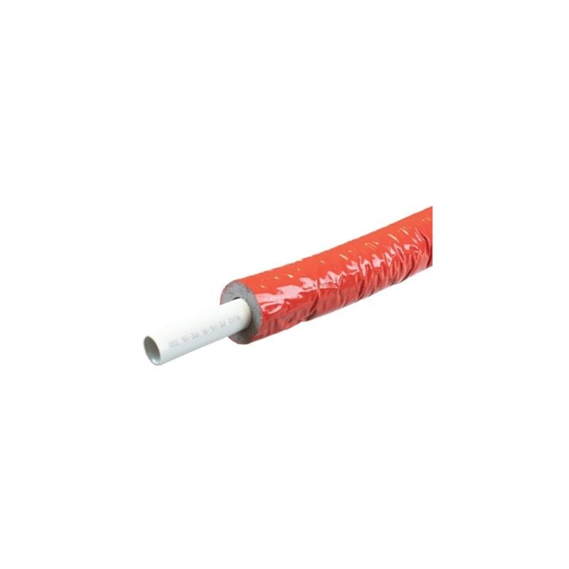 Tube multicouche isolé rouge 6mm Ø26 Tiemme NF - Couronne de 50 m