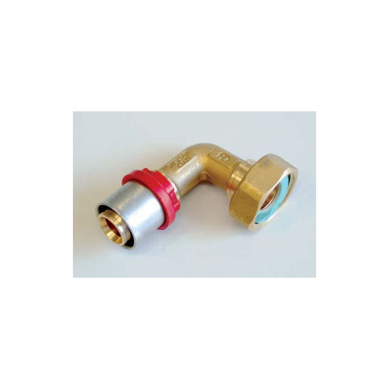 coude écrou trounant Multicouche à sertir Tiemme(TH) F1/2''(15/21) Ø16