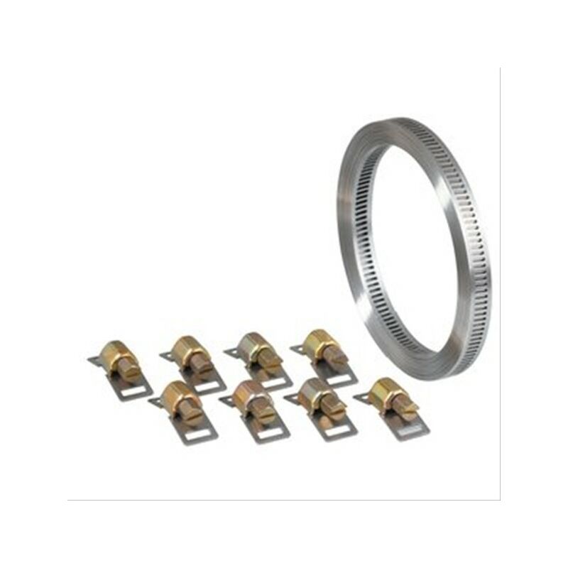 Collier à bande sans fin en Acier zingué - inox 3m largeur 13mm