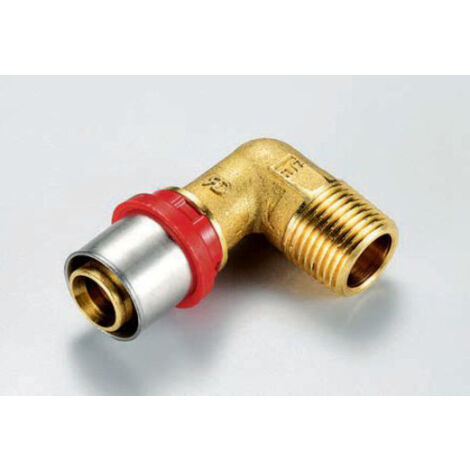 coude Multicouche à sertir Tiemme(TH) M1/2''(15/21) Ø20 Le lot de 10