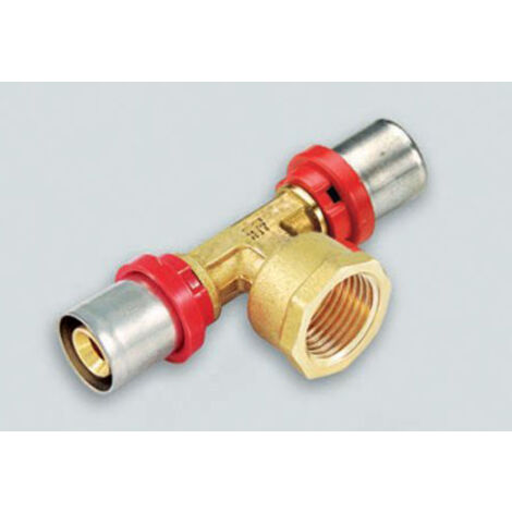 té Multicouche à sertir Tiemme(TH) F1/2''(15/21) Ø20 Le lot de 10