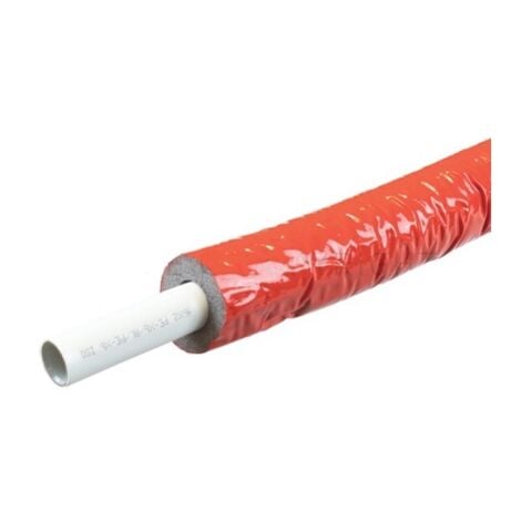 Tube multicouche isolé rouge 6mm Ø16 Tiemme NF - Couronne de 50 m
