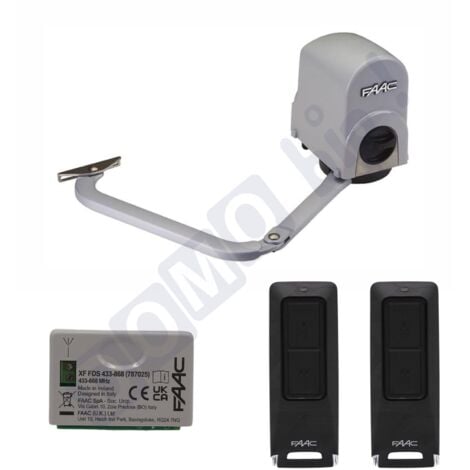 Kit de Motorisation FAAC 391 avec Moteur Maître et Esclave, Récepteur ...