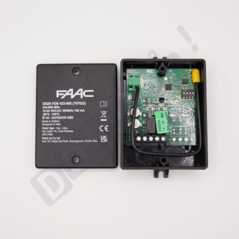 FAAC FDS - NOUVEAU Récepteur radio bi-fréquence XR2N FDS 433/868 MHz - Compatible SLH, DS et RC ...