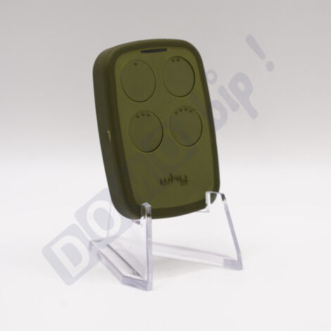 WHY EVO NOA - Lot de 2 Télécommandes universelle 4 boutons Vert Olive multi-fréquences 280-868 ...
