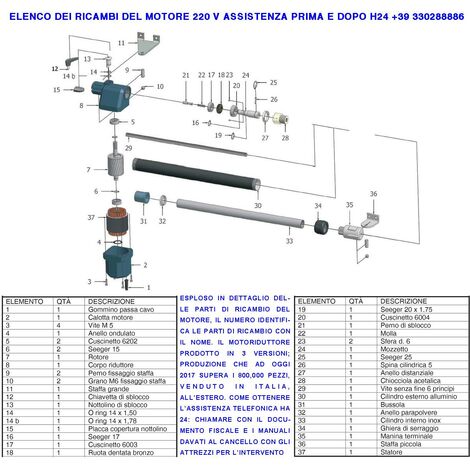 Sblocco Emergenza Motore Cancello Titan Aster Mover MPC E-Gates Linear ...